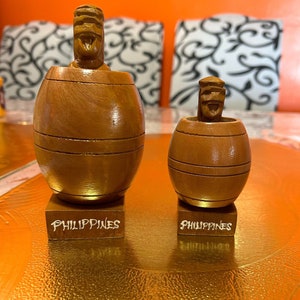 Philippines Filipino Funny Barrel Man Wooden Handicraft - Etsy