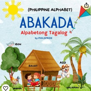 ABAKADA Book, Philippines Filipino Alphabet, Learn ABAKADA Alpabetong ...