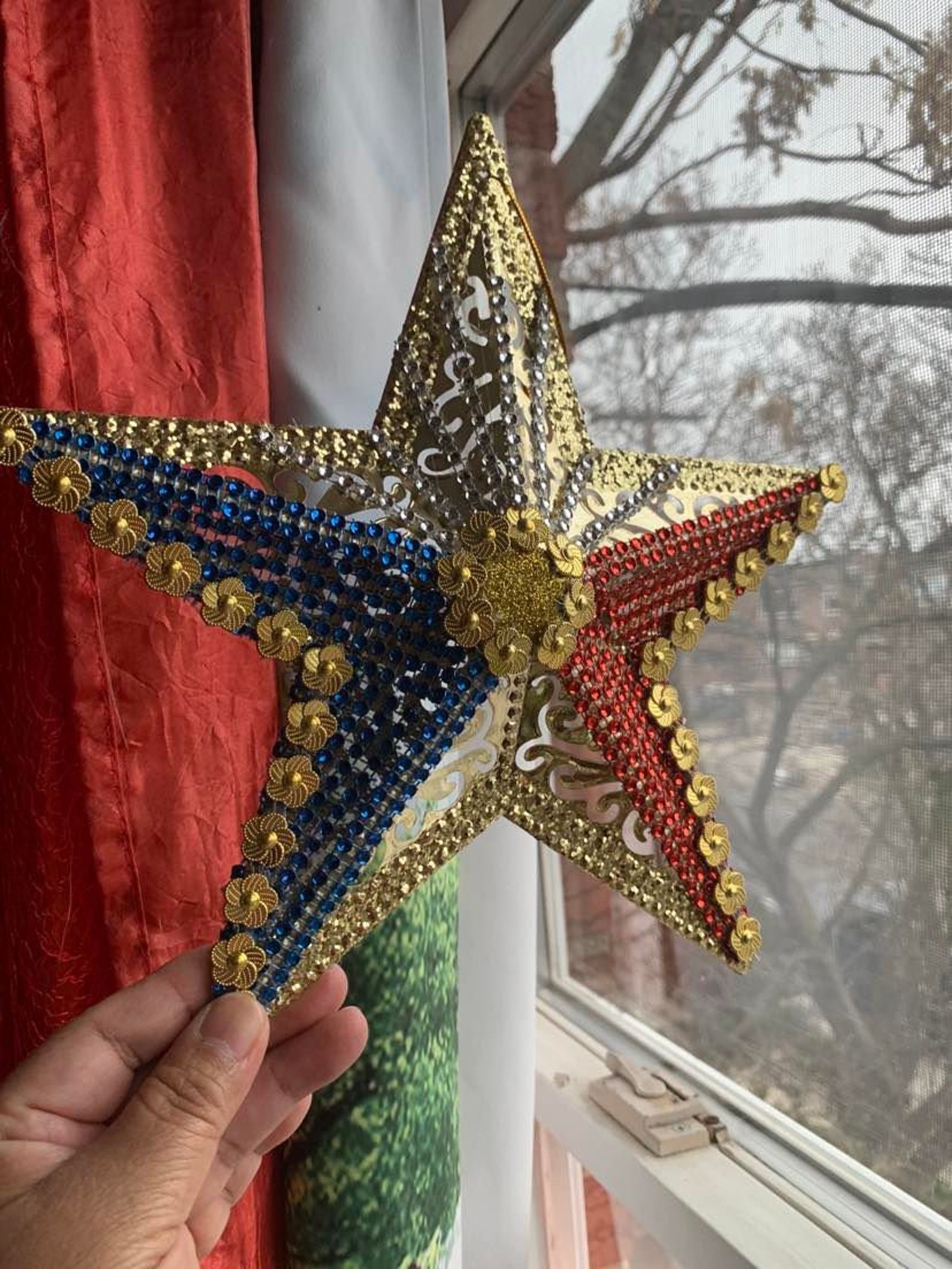 Philippines Filipino Modern 10 Inches Mini Parol Glam & - Etsy