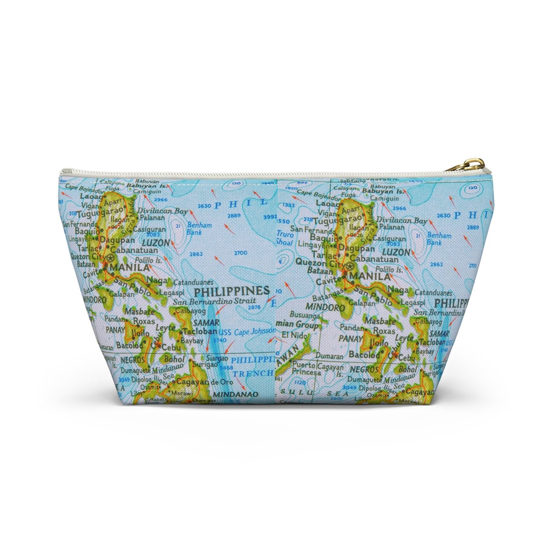 Philippine Map Pen | Pencil Accessory Pouch W T-bottom |pencil Pen ...