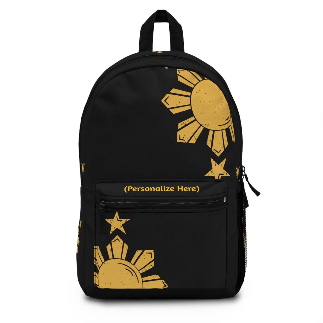 Personalized Philippines Filipino Sun and Star Backpack | Back to ...