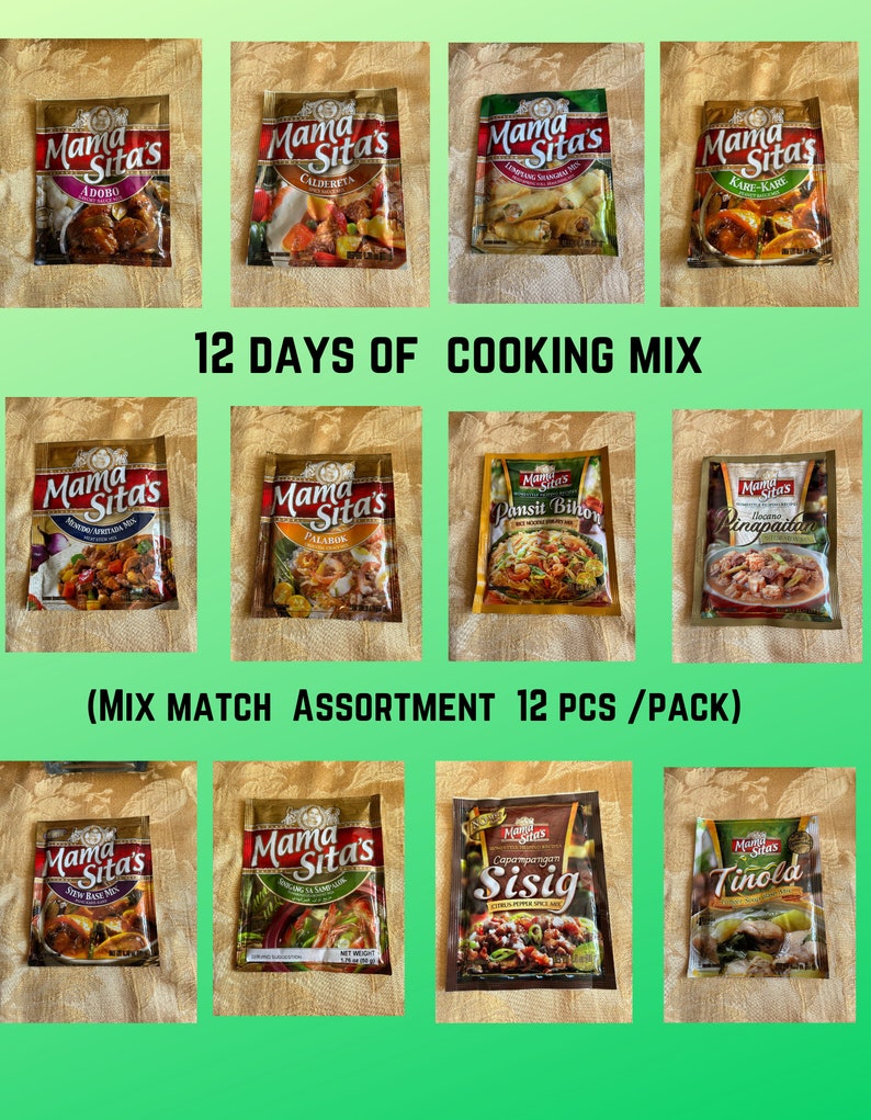 Filipino Cooking Bundle 12 Pc Mix Packet philippine Adobo - Etsy