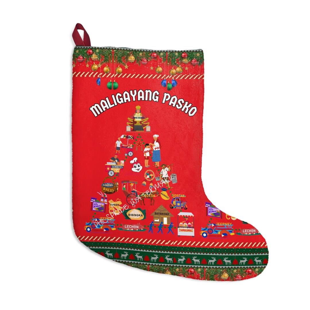 Personalized Philippines Filipino Christmas Stockings Filipino ...