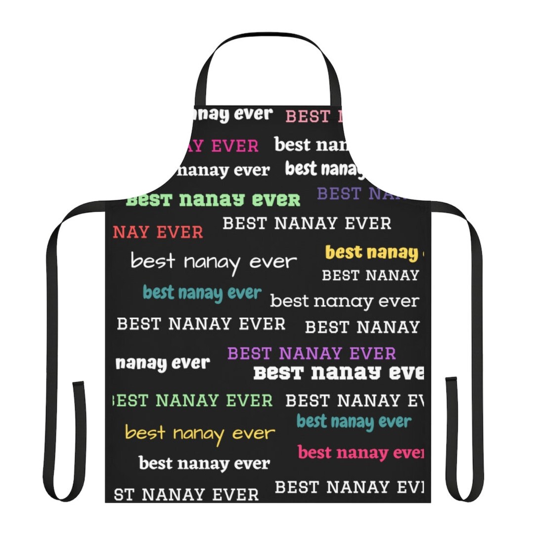 Best Nanay Multi Colored Font Apron | Filipino Mothers Day Gift | Apron ...
