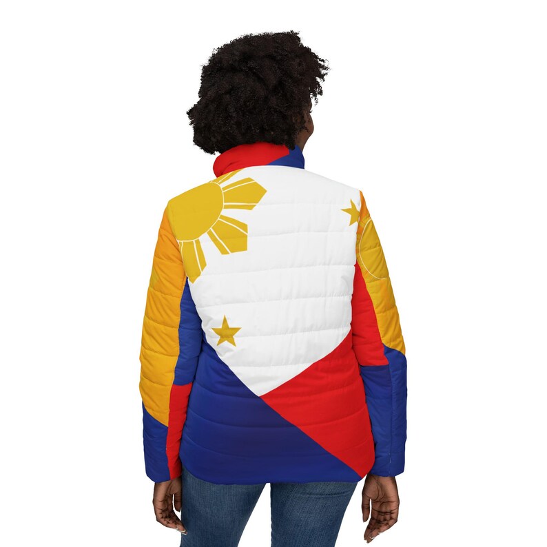 Customizable Philippine's Pride Flag Inspired Women's Puffer Jacket ...