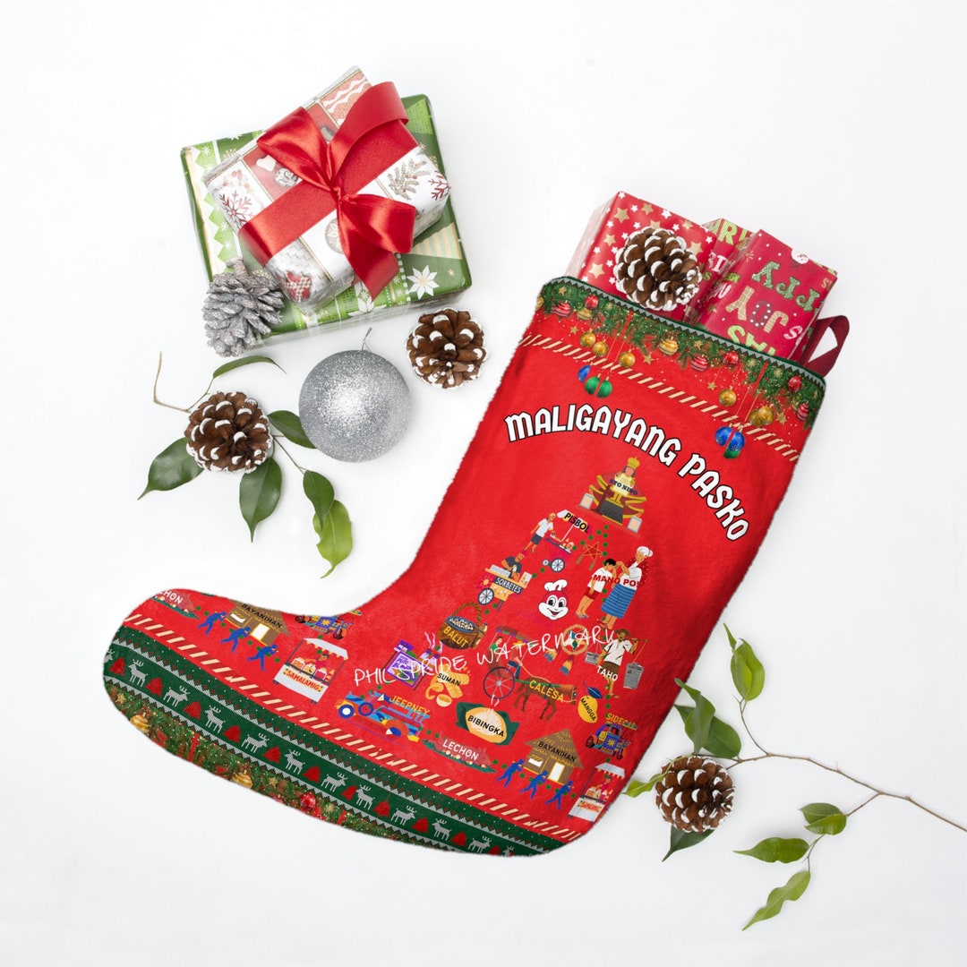 Personalized Philippines Filipino Christmas Stockings | Filipino ...