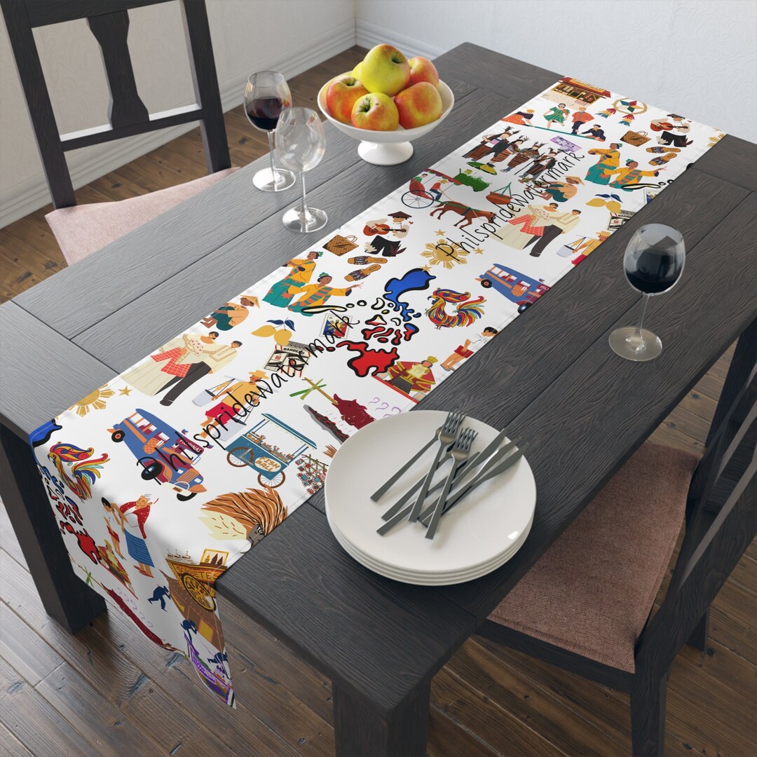 Philippines Filipino Culture Customs & Traditions Table Runner (cotton ...