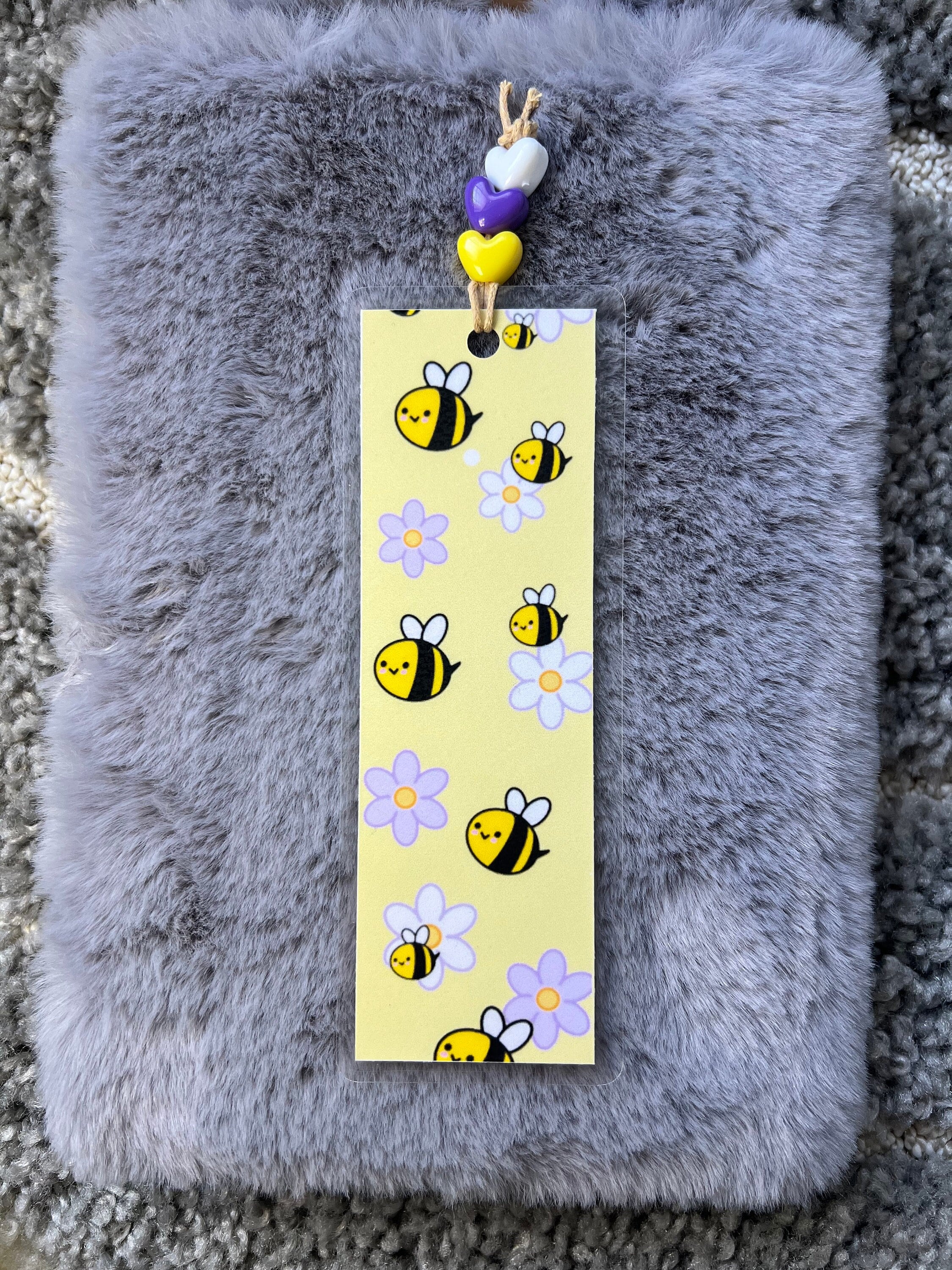 Bee Bookmark/ Bumble Bee Bookmark/ Printed and Laminated Bookmark ...