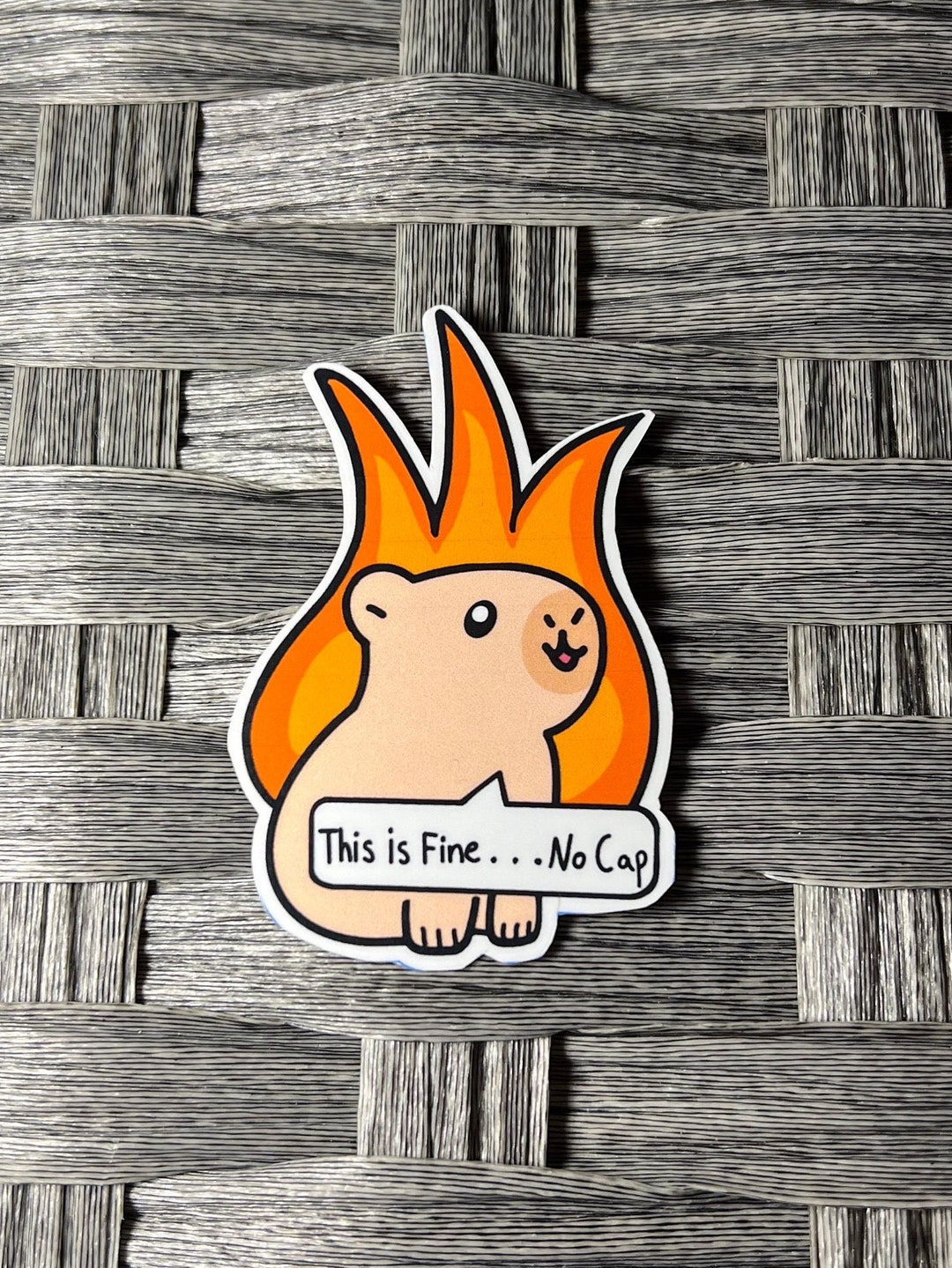 Capybara Pun Sticker/ Capybara Sticker/ Dishwasher Safe Sticker ...