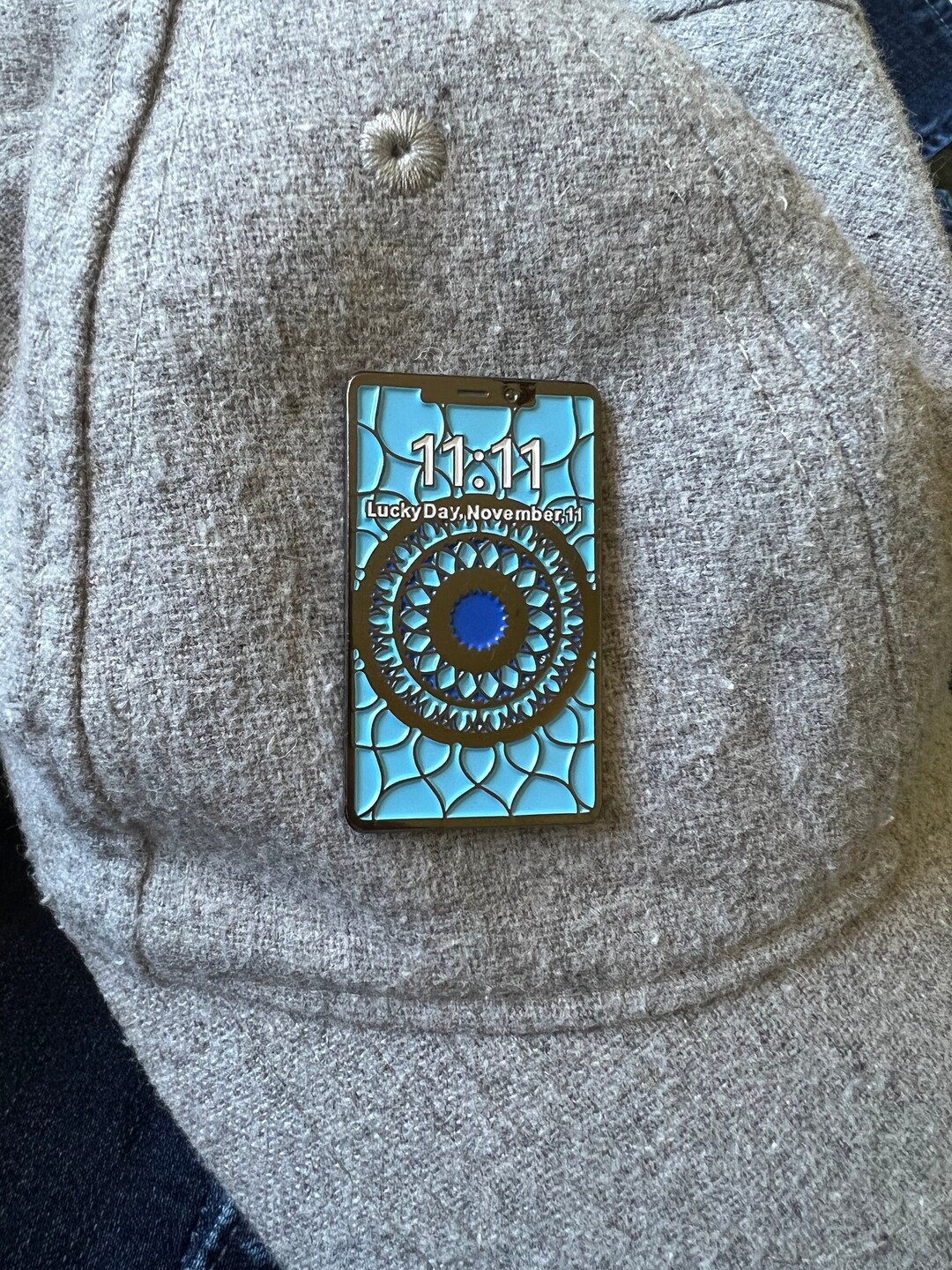 11:11 Time Enamel Pin/ Numerology 1111 Pin/ Angel Number Pin/ Lucky ...