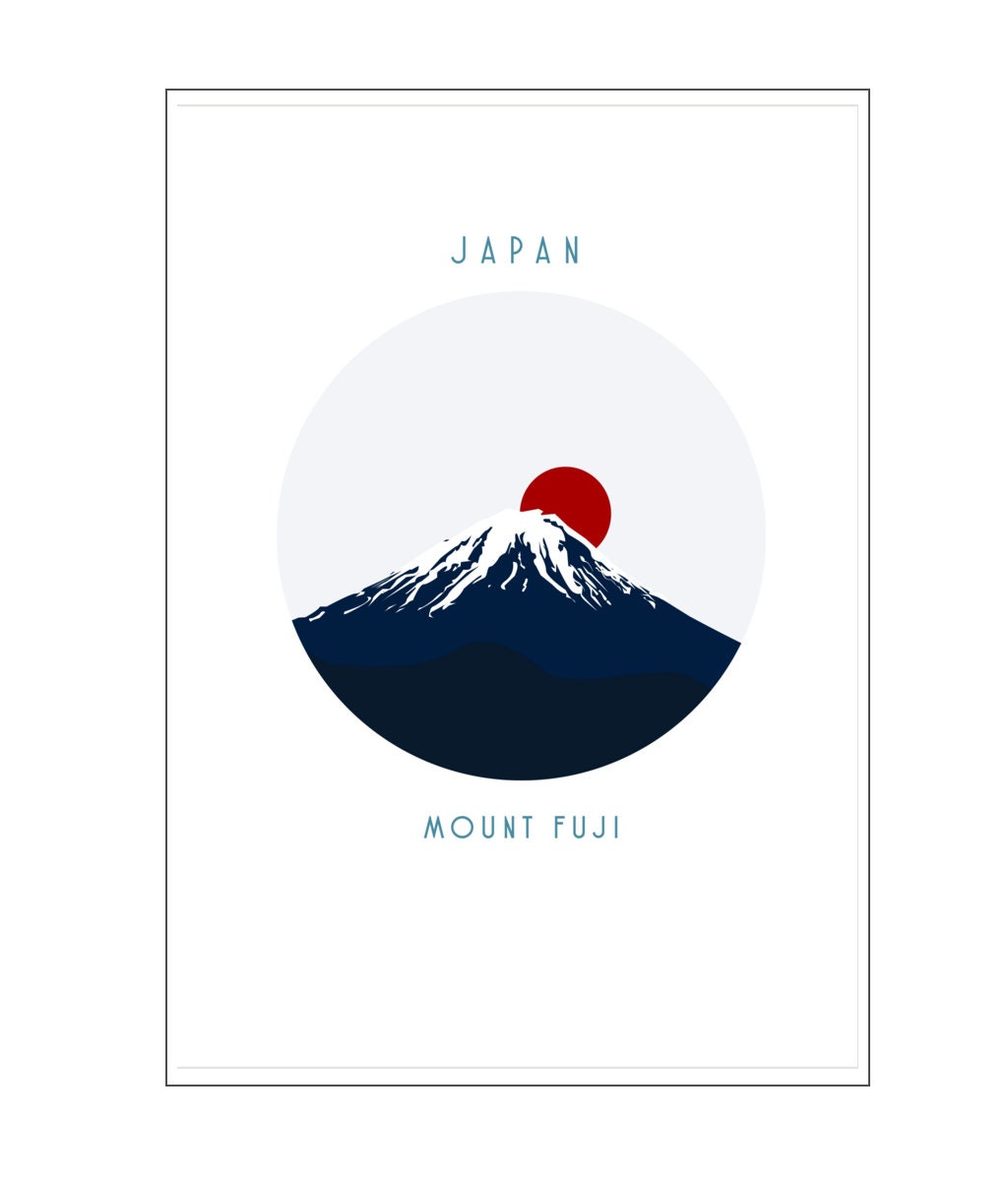 A4 Digital Print of Mount Fuji Mount Fuji Print & Poster Download at ...