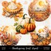 Thanksgiving Feast Clipart Set - Autumn Foods Digital Stickers ...