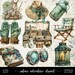 Safari Adventure Clipart Set - Vintage Camping Digital Stickers ...