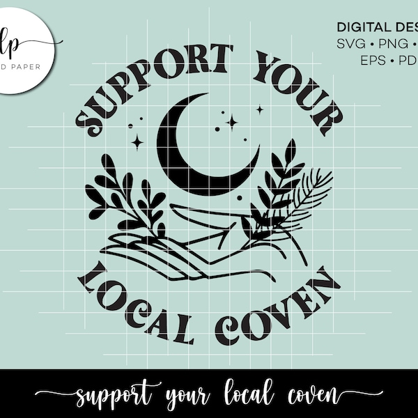 Support Your Local Coven Svg - Etsy