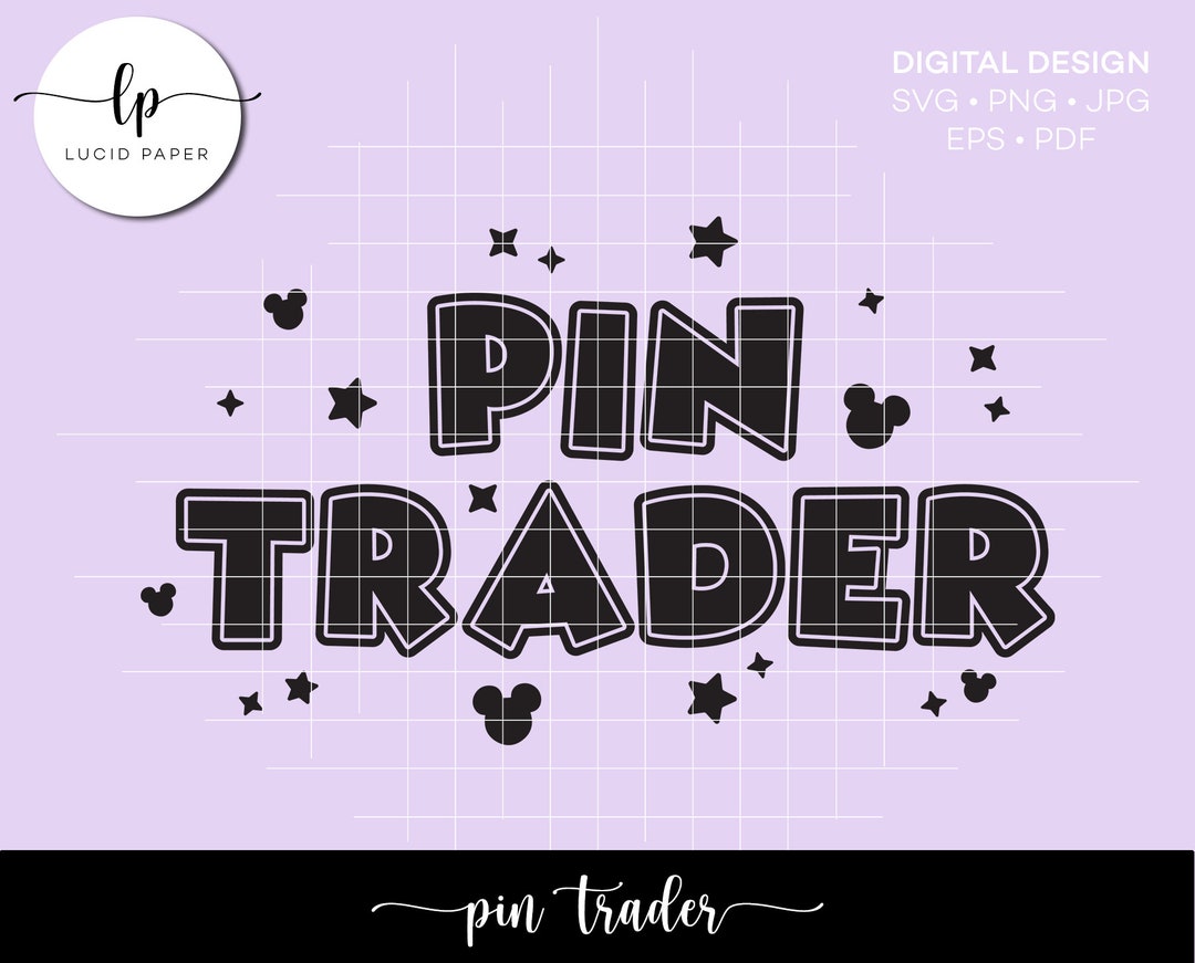 Pin Trader SVG Cut File Instant Download Hidden Mickey Collector SVG ...