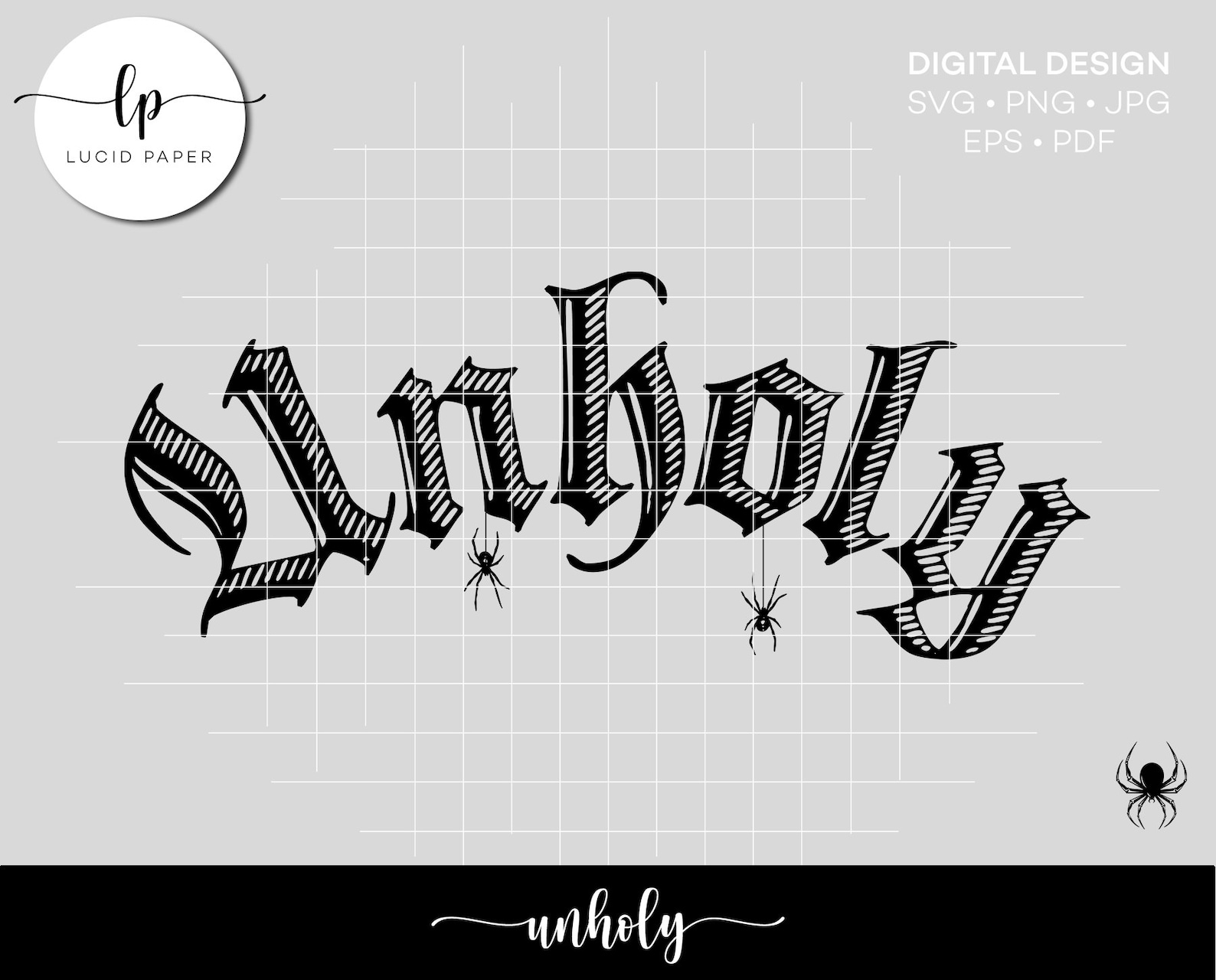 Unholy Cut File Instant Download Witchy SVG Cut File - Etsy