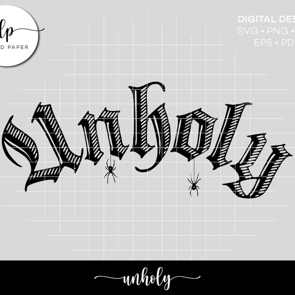 Unholy Svg - Etsy