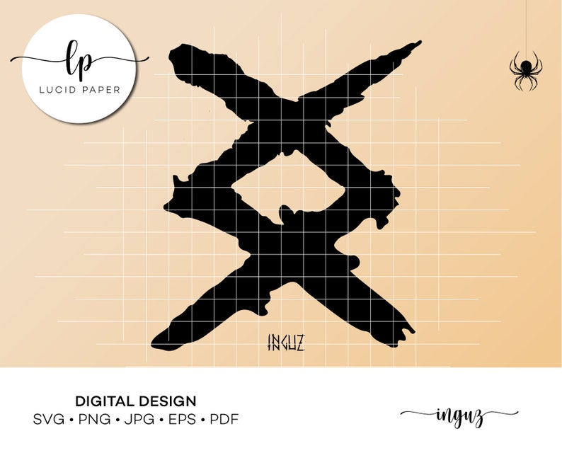 Inguz Rune Cut File Instant Download Viking SVG Cut File - Etsy