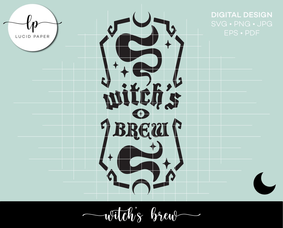 Witch's Brew Cut File - Goth SVG - Cup Svg Design - Instant Download ...