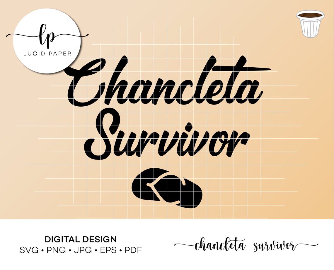 Chancleta Survivor Cut File Instant Download Hispanic SVG - Etsy