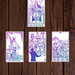 Printable Gradient Tarot Deck - Etsy