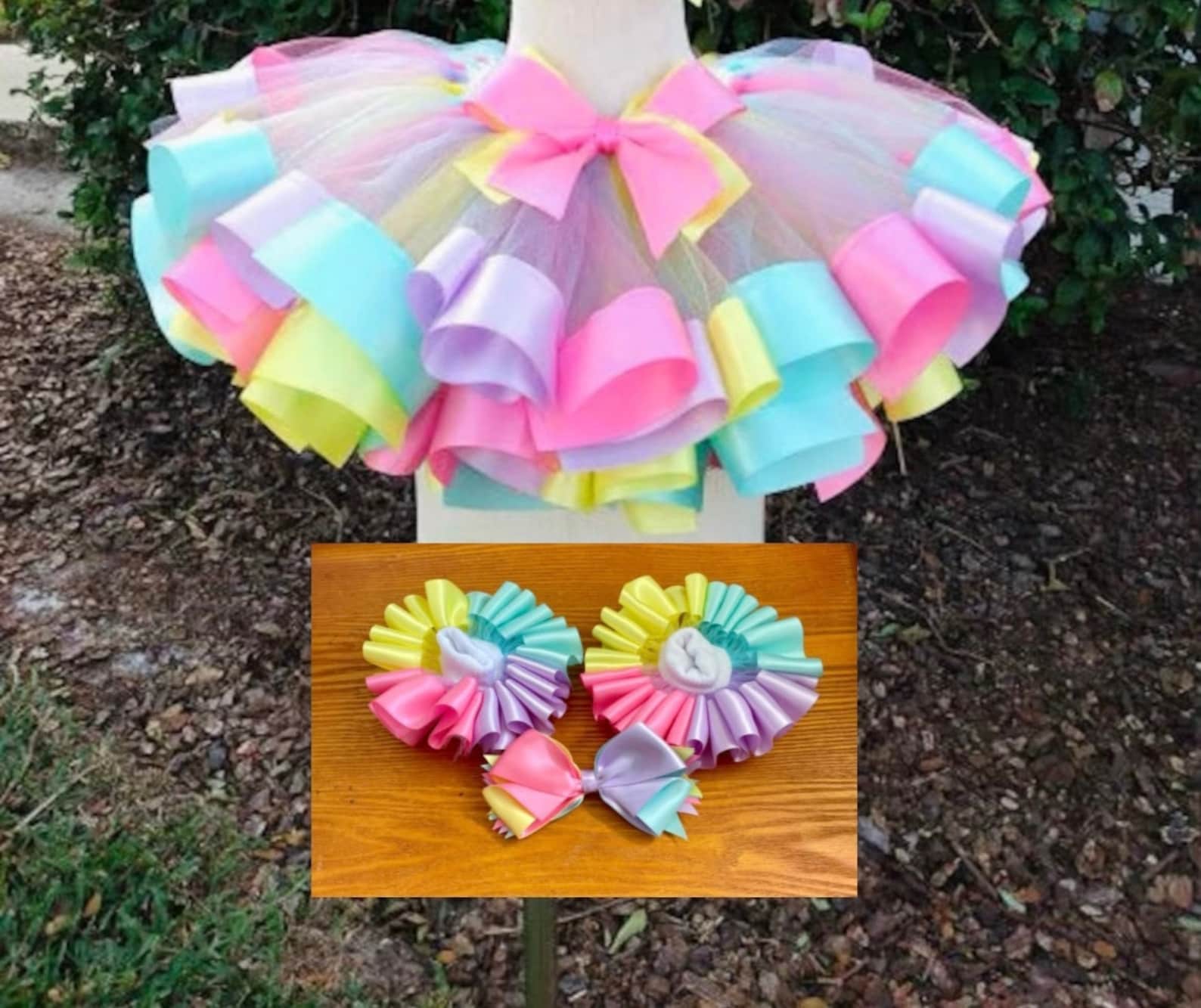 Multicolor Ribbon Trim Tutu Unicorn Tutu Multicolor Tutu - Etsy