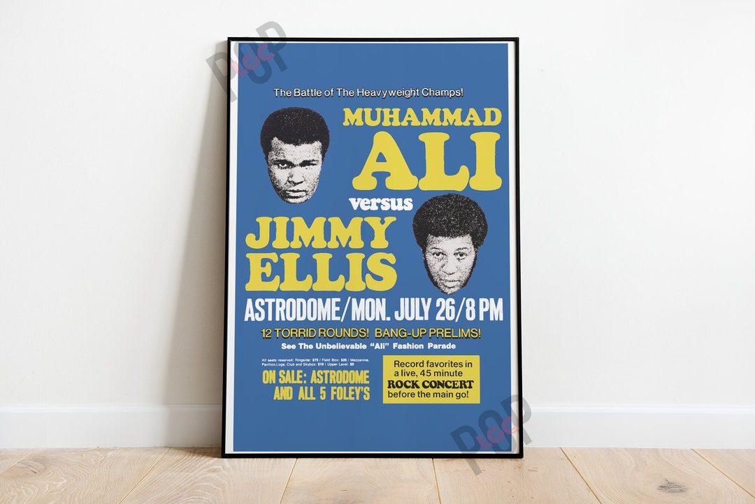 Ali Vs Ellis Boxing Poster High Quality Unframed Poster, Boxing Print ...