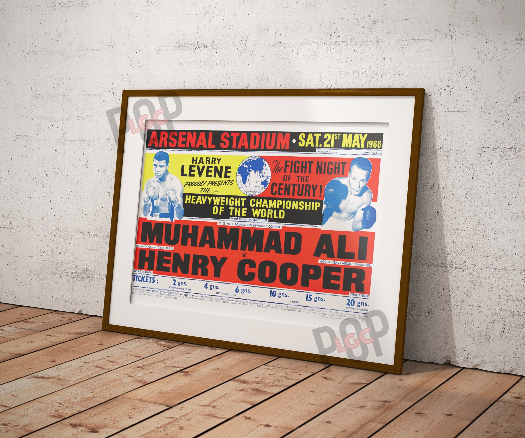 Art & Collectibles Vintage 1960s Ali v Cooper Heavyweight World Boxing ...