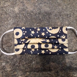LIMITED EDITION Moon, Sun, and Star Reversable Face Covering Mask! - Etsy
