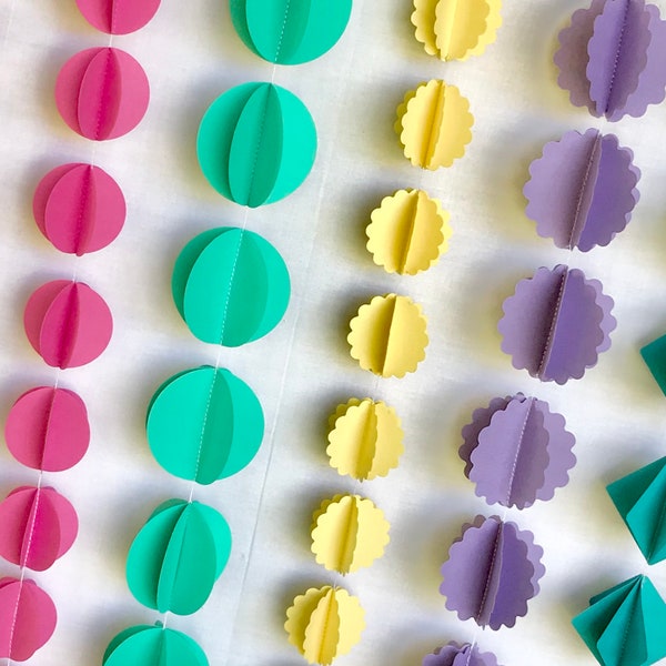 Paper Circle Garland - Etsy