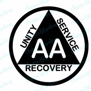 Alcoholics Anonymous | AA | Vinyl Decal - Etsy