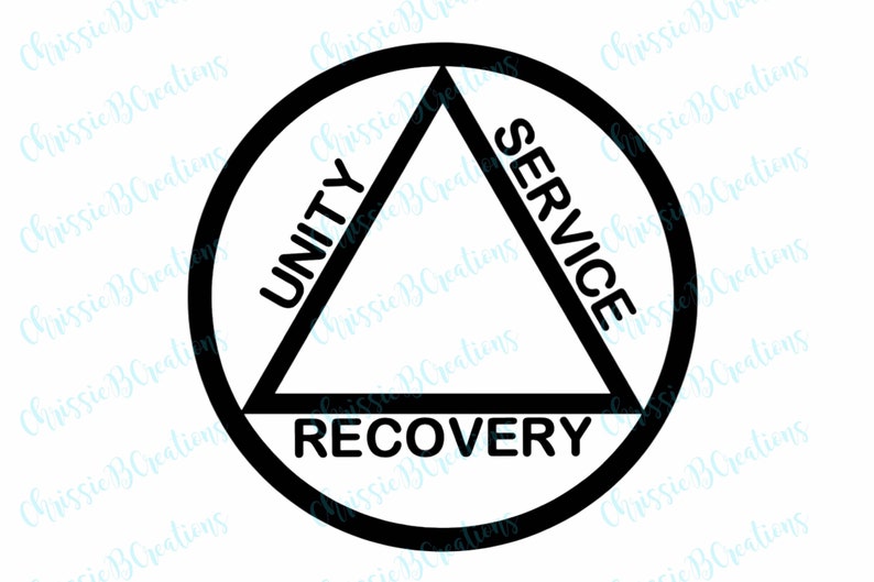 Alcoholics Anonymous AA Vinyl Decal | Etsy