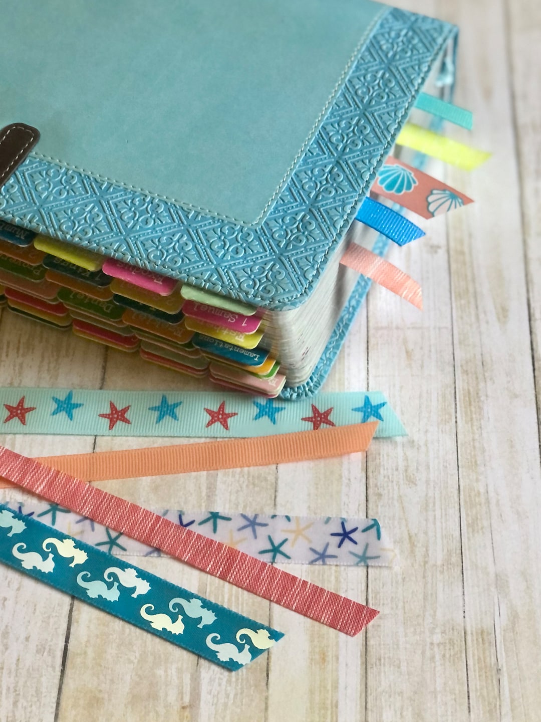 Bible Ribbons Coastal Bible Bookmarks Assorted Set of 10 - Etsy