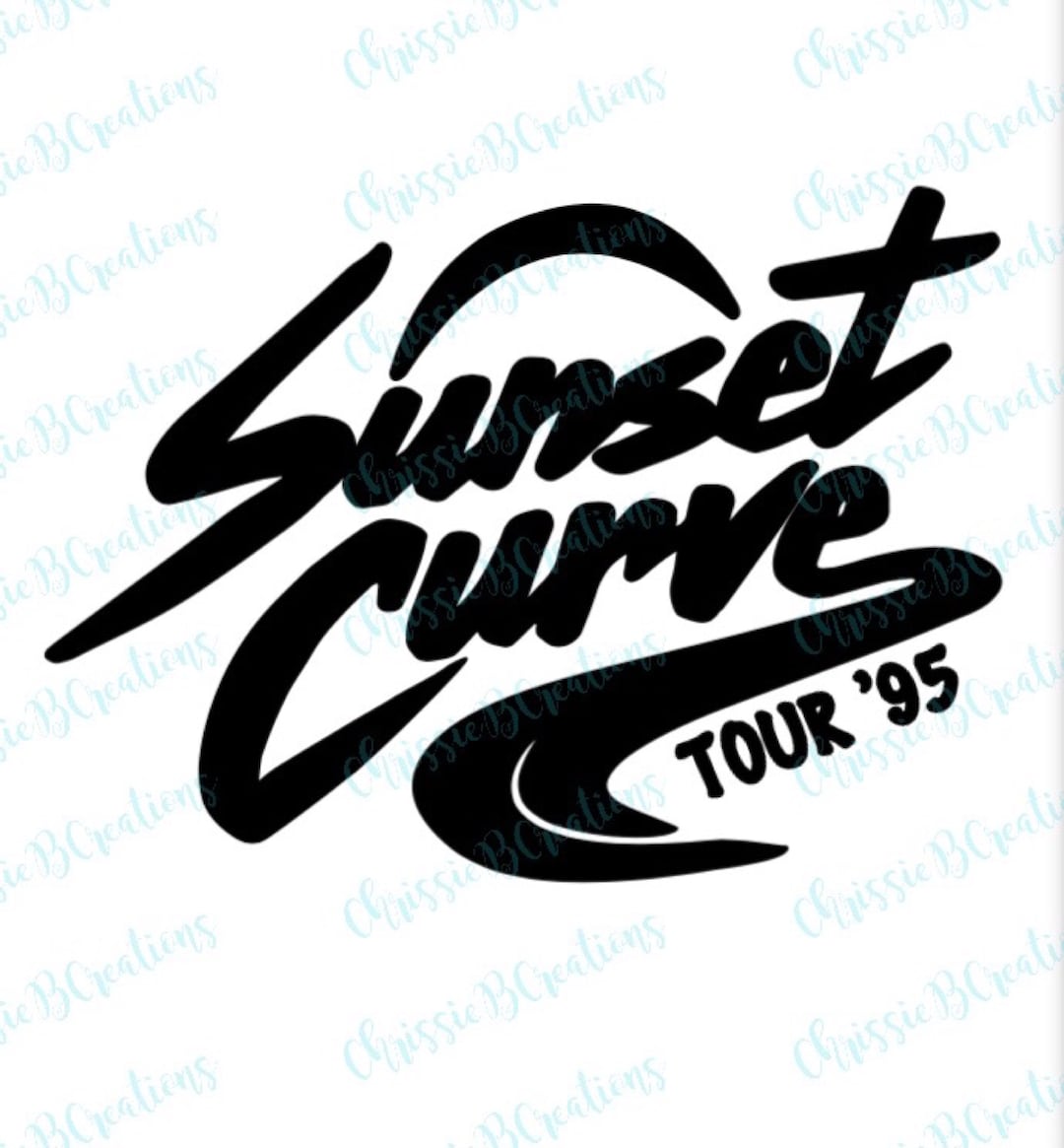 Sunset Curve | Vinyl Decal - Etsy
