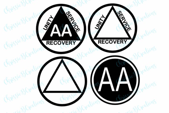 Alcoholics Anonymous AA Vinyl Decal | Etsy