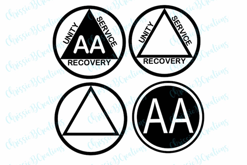 Alcoholics Anonymous AA Vinyl Decal - Etsy
