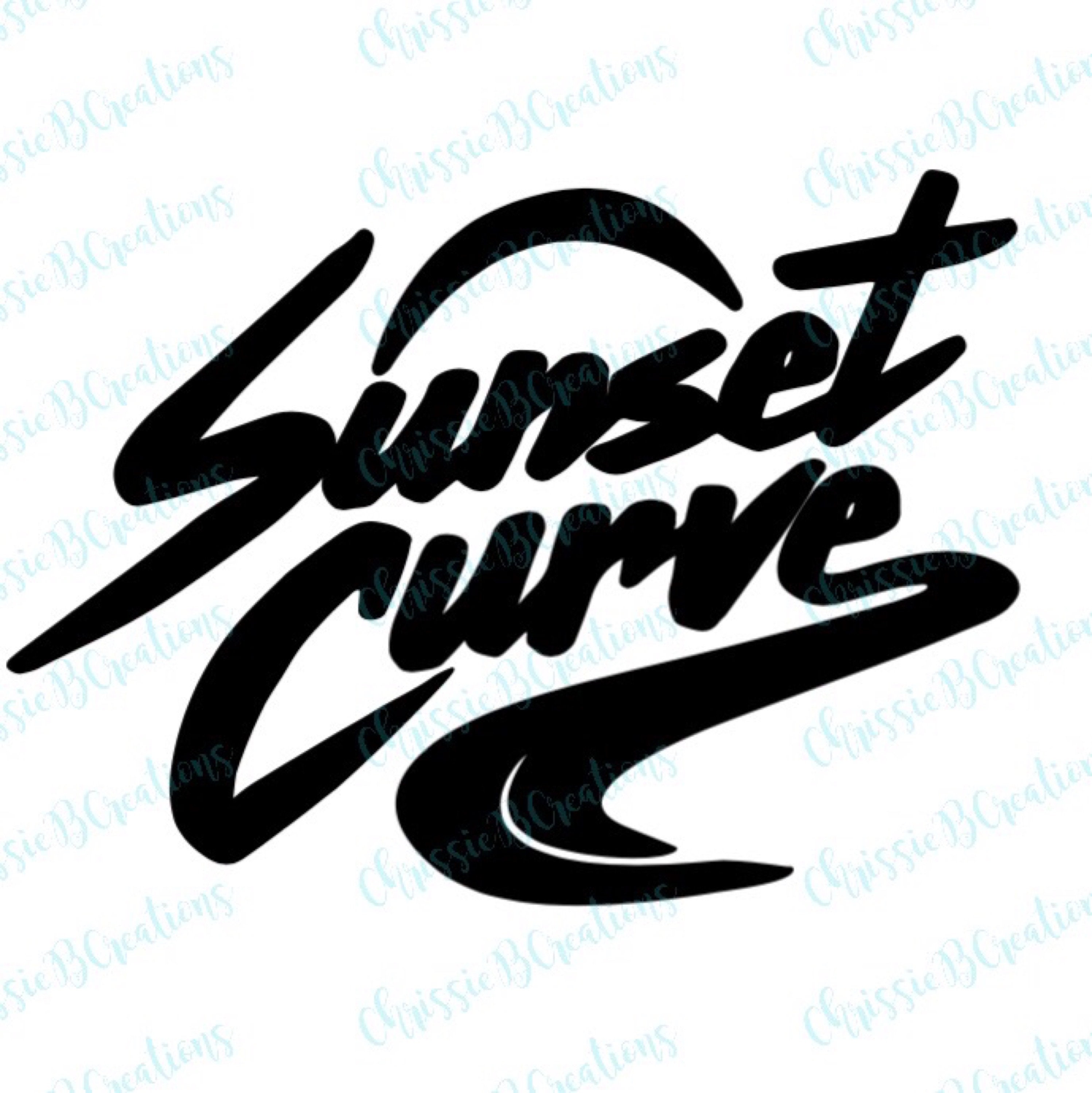 Sunset Curve | HTV Iron-on Decal - Etsy