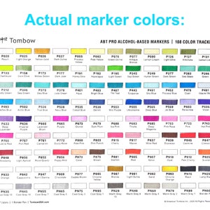 Tombow ABT Pro Alcohol Based Markers - Dual Tip - Single Item - Choose ...