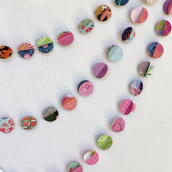 Paper Circle Garland - Etsy