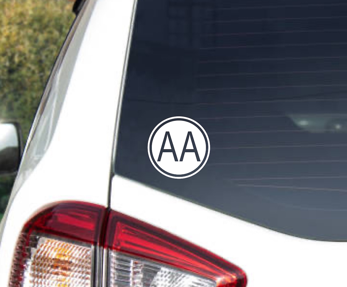 Alcoholics Anonymous AA Vinyl Decal | Etsy