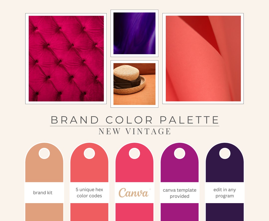 Brand Color Palette, Website Colors, Social Branding, Hex Codes ...