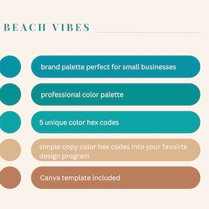 Brand Color Palette, Hex Codes, Sea Palette, Branding Board, Color ...