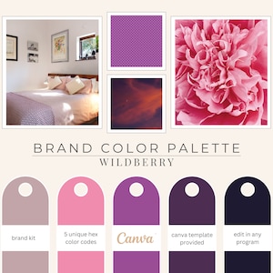 Brand Color Palette, Hex Codes, Branding Board, Color Scheme, Shades of ...