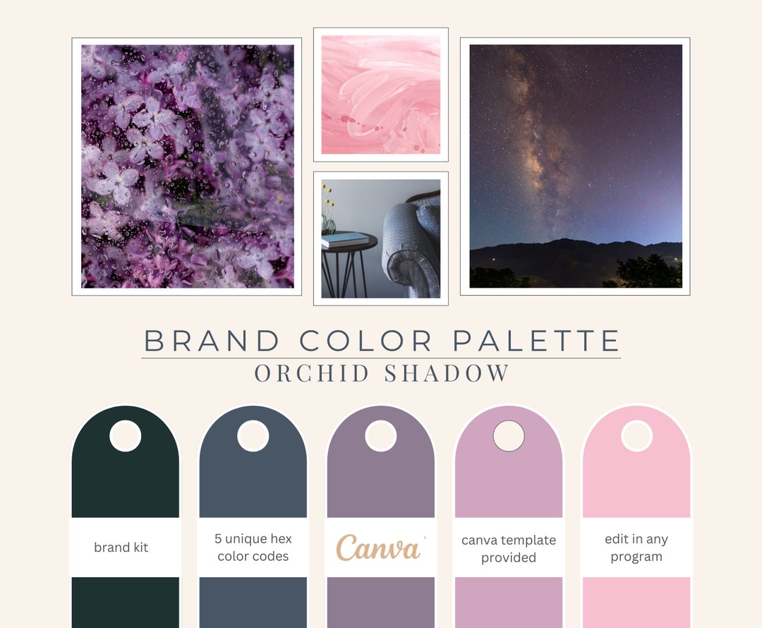 Brand Color Palette, Hex Codes, Purple Palette, Branding Board, Color ...