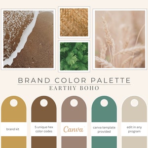 Boho Color Palette, Hex Codes, Branding Board, Color Scheme, Purples ...