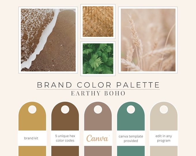 Brand Color Palette, Hex Codes, Mediterranean Palette, Branding Board ...