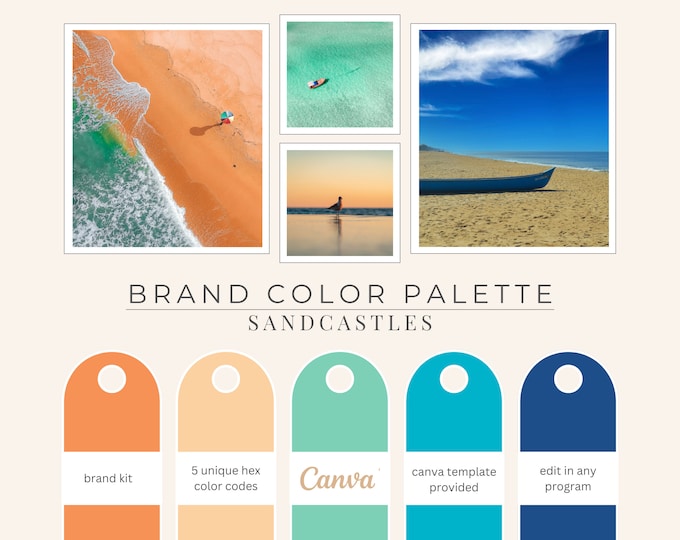 Brand Color Palette, Hex Codes, Mediterranean Palette, Branding Board ...