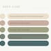 Brand Color Palette, Hex Codes, Green Palette, Branding Board, Color ...