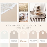Mocha Color Palette, Boho Brand Colors, Earth Tones for Website and ...
