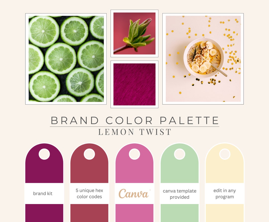 Brand Color Palette, Hex Codes, Branding Board, Color Scheme, Pinks ...